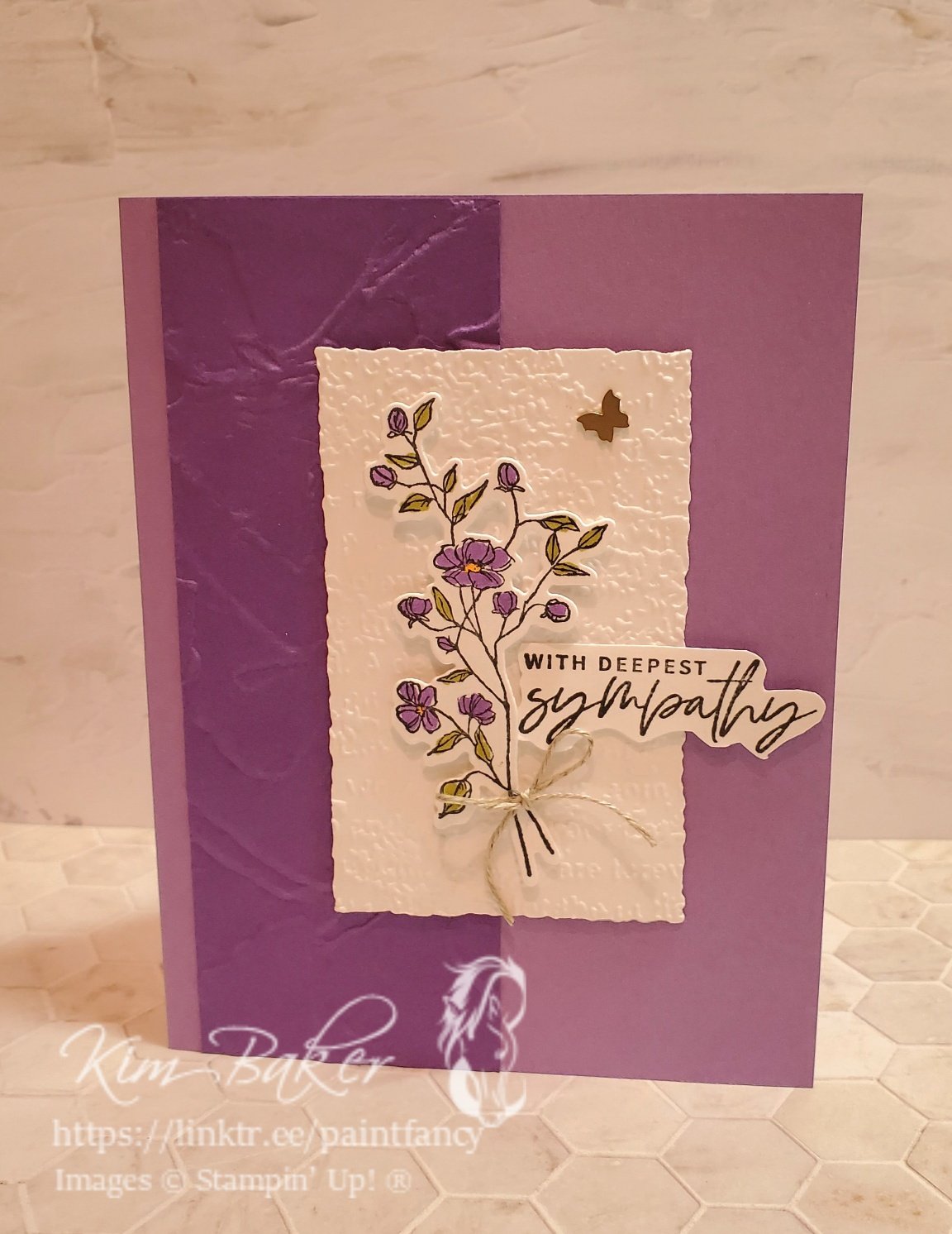 Beautiful Sympathy Card - Horsin' Around Stamping