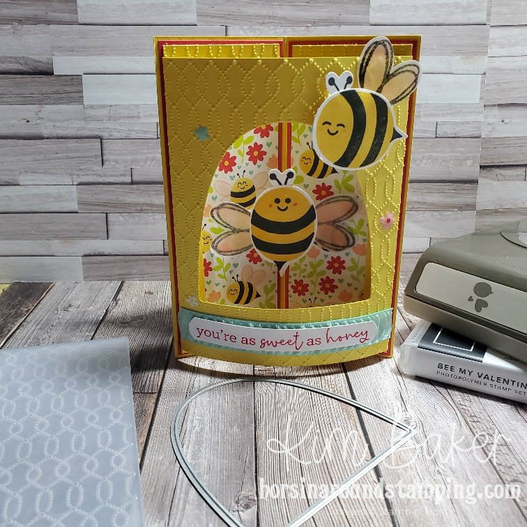Bee Mine Double Bendy Challenge Card with Video Tutorial - Horsin ...