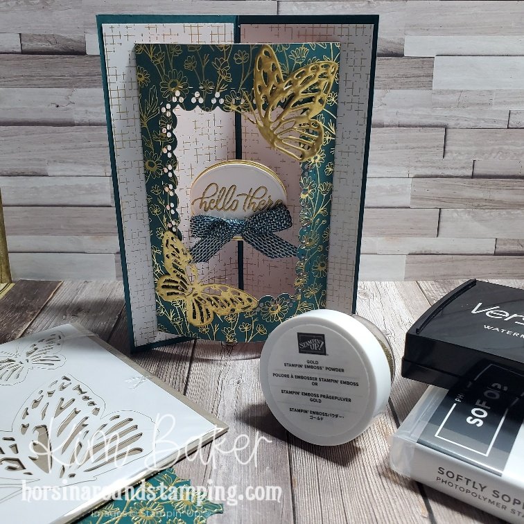 Forever Love and Paper Butterflies Double Bendy Challenge Card with ...